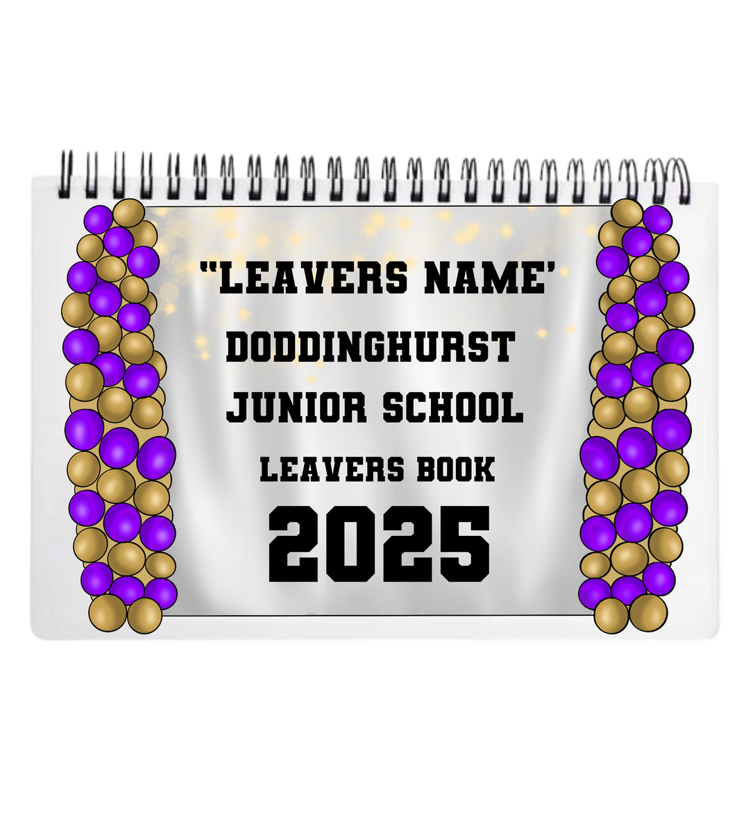Doddinghurst Junior School Leavers A5 Book 2025 – Gemz Threadz